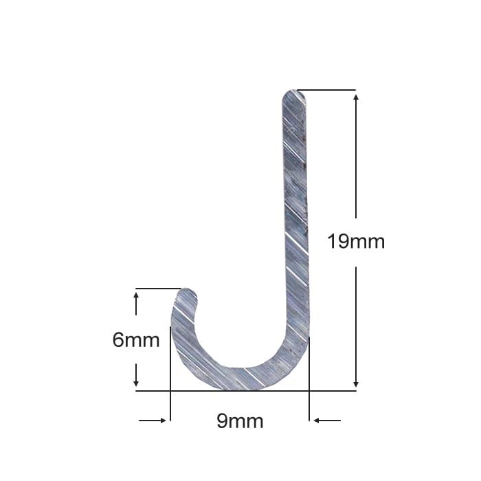 Aluminium Gutter Moulding 19mm x 6mm x 9mm from Click Metal