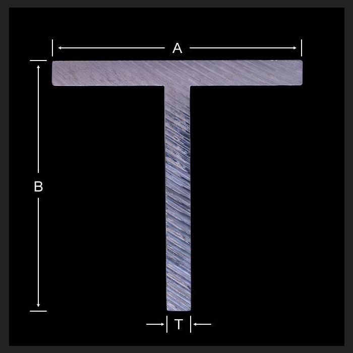 Aluminium Tee Bar Section Profiles Cut to Size | Click Metal